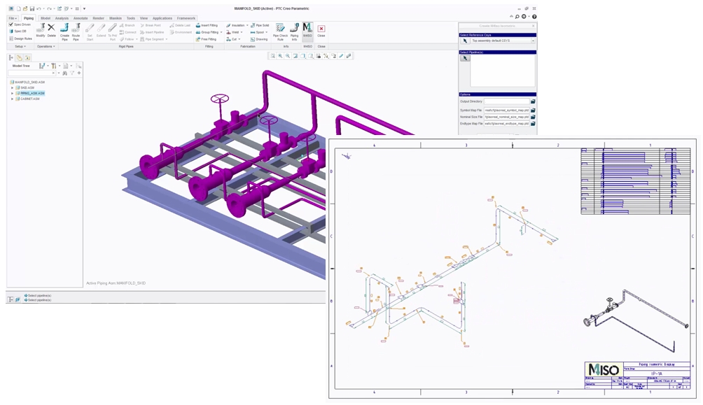 Piping Isometrici Automatici per la costruzione e installazione | M4 ISO
